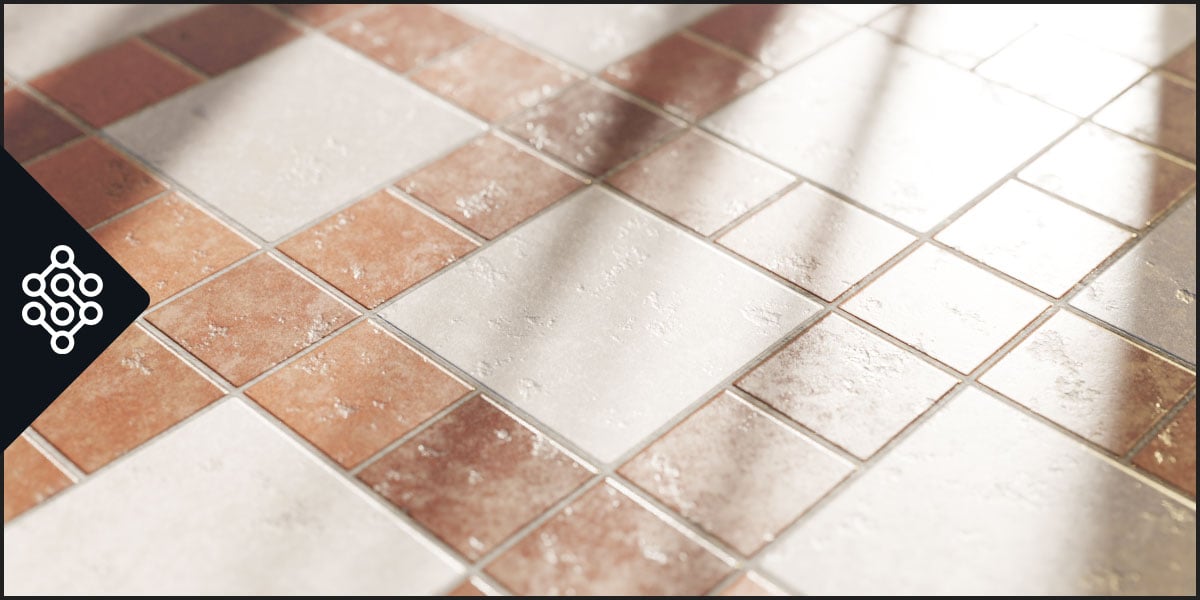 Procedural Mixed Tiles Material for Blender 3D