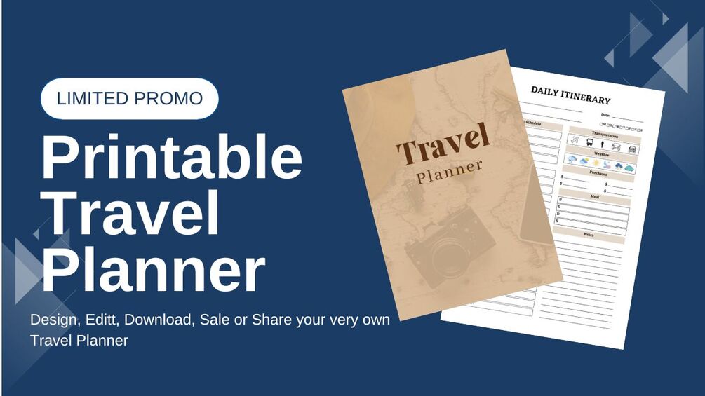 “Unlock Your Next Adventure with Our Travel Planner Design Printable! 🗺️📅”