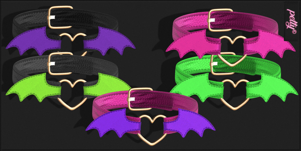 52꒰ა 🎀 ໒꒱HALLOWEEN BAT CHOKER | VRCHAT VTUBE 3D GAME ASSET