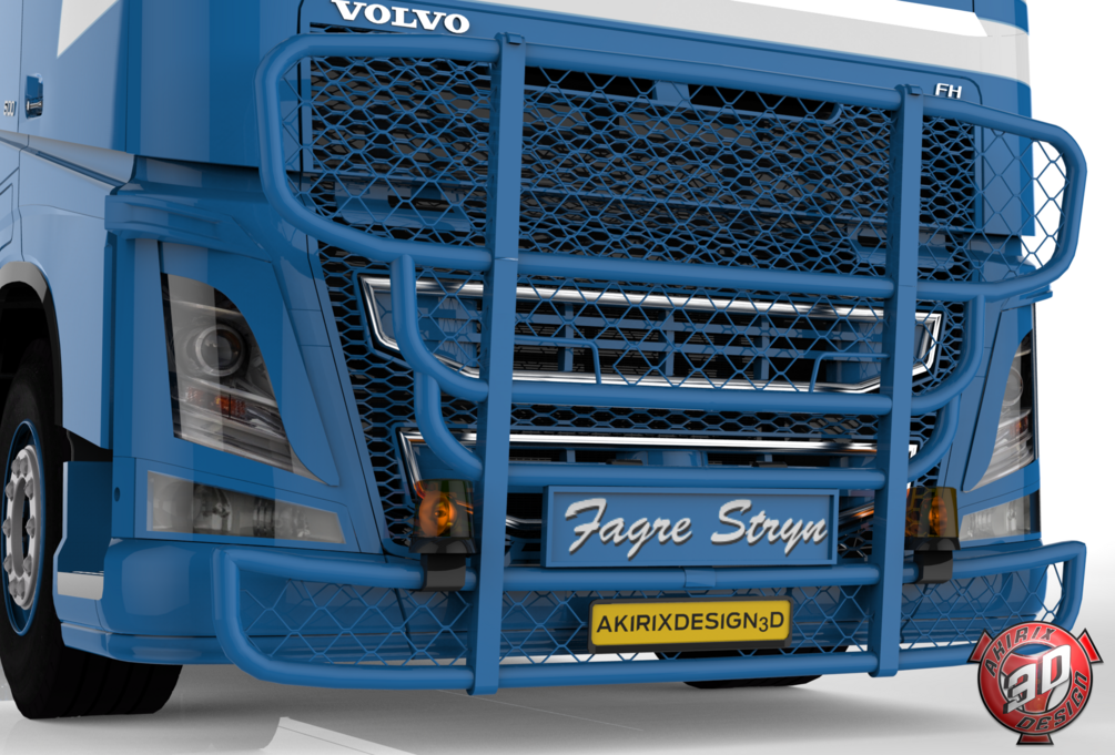 3D Volvo Recovery + Broken Down Truck As Load Tenden Skin Pack