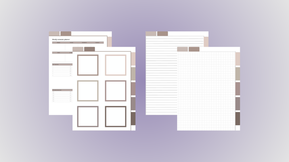 Boho Student Planner