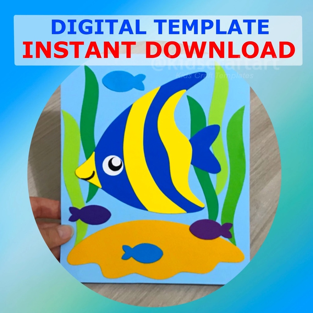 Fish Ocean Craft for Kids Under Sea Habitat Preschool Kindergarten ...