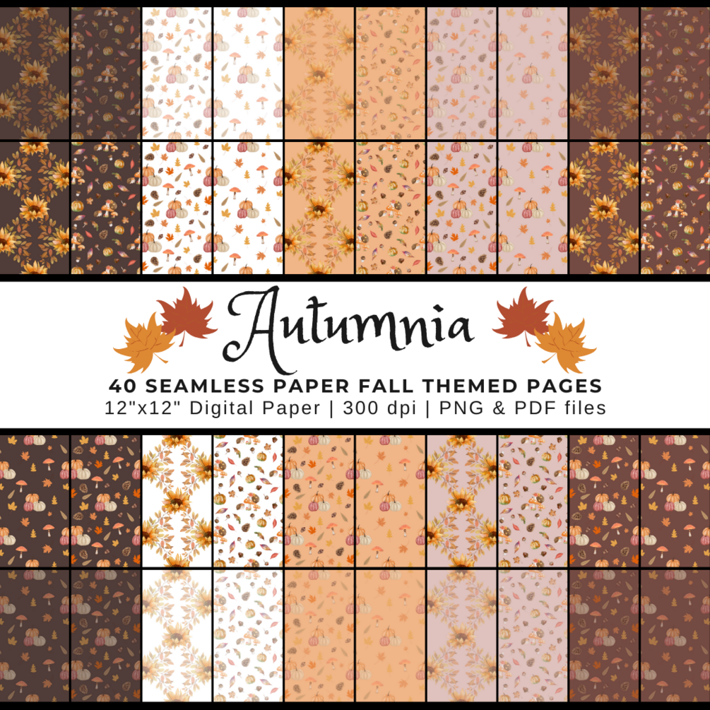 Autumnia Digital Paper Pack