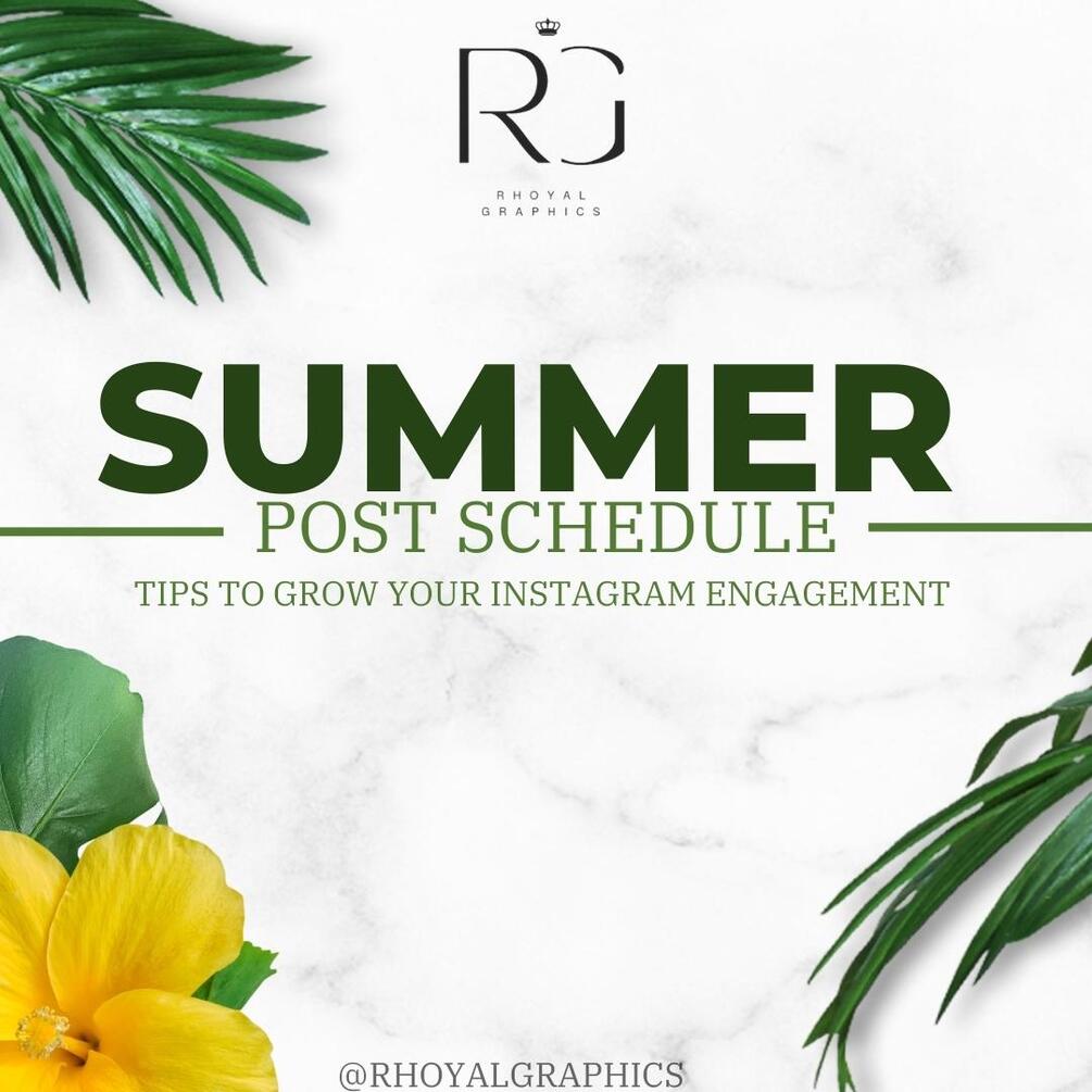 Summer Content Schedule