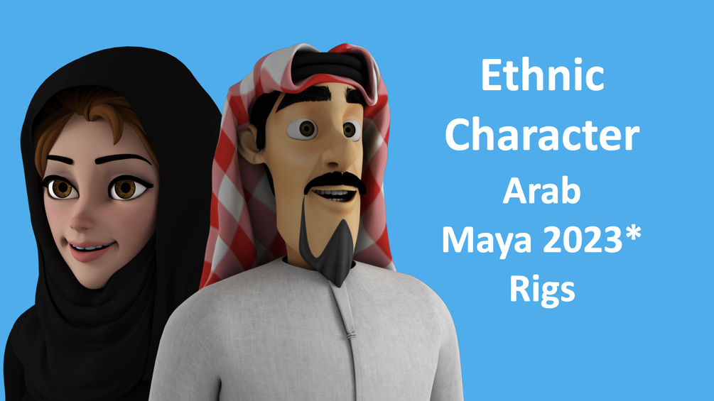 Maya Stylized Ethnic Rigs - Arab