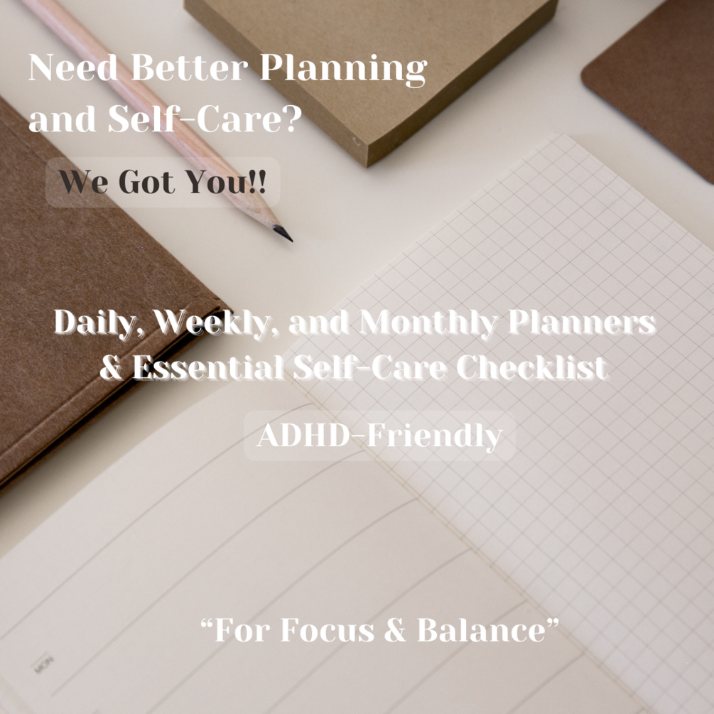 ADHD Planner Template - Printable Daily Planner, Weekly Planner ...