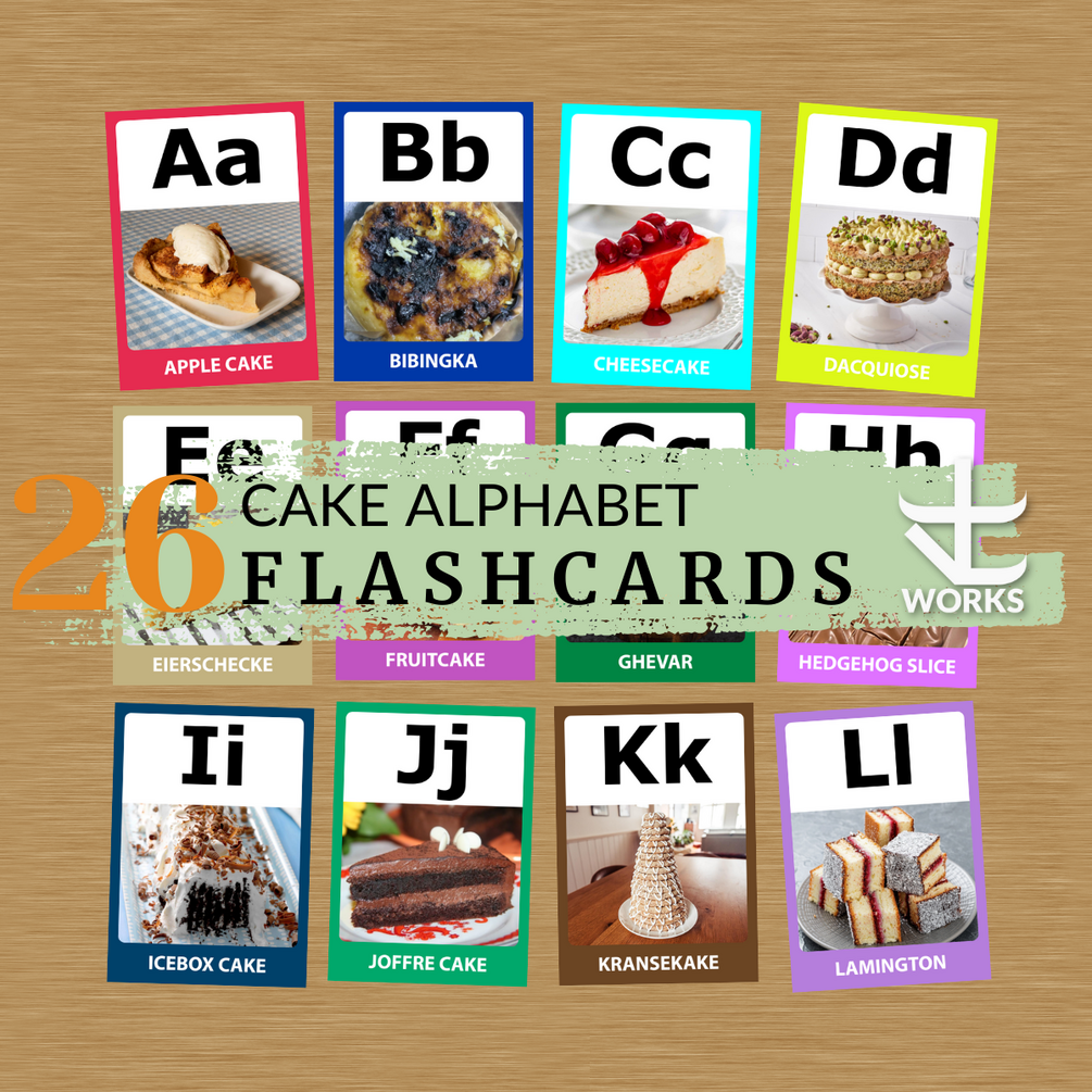 Cake Alphabet Flashcards