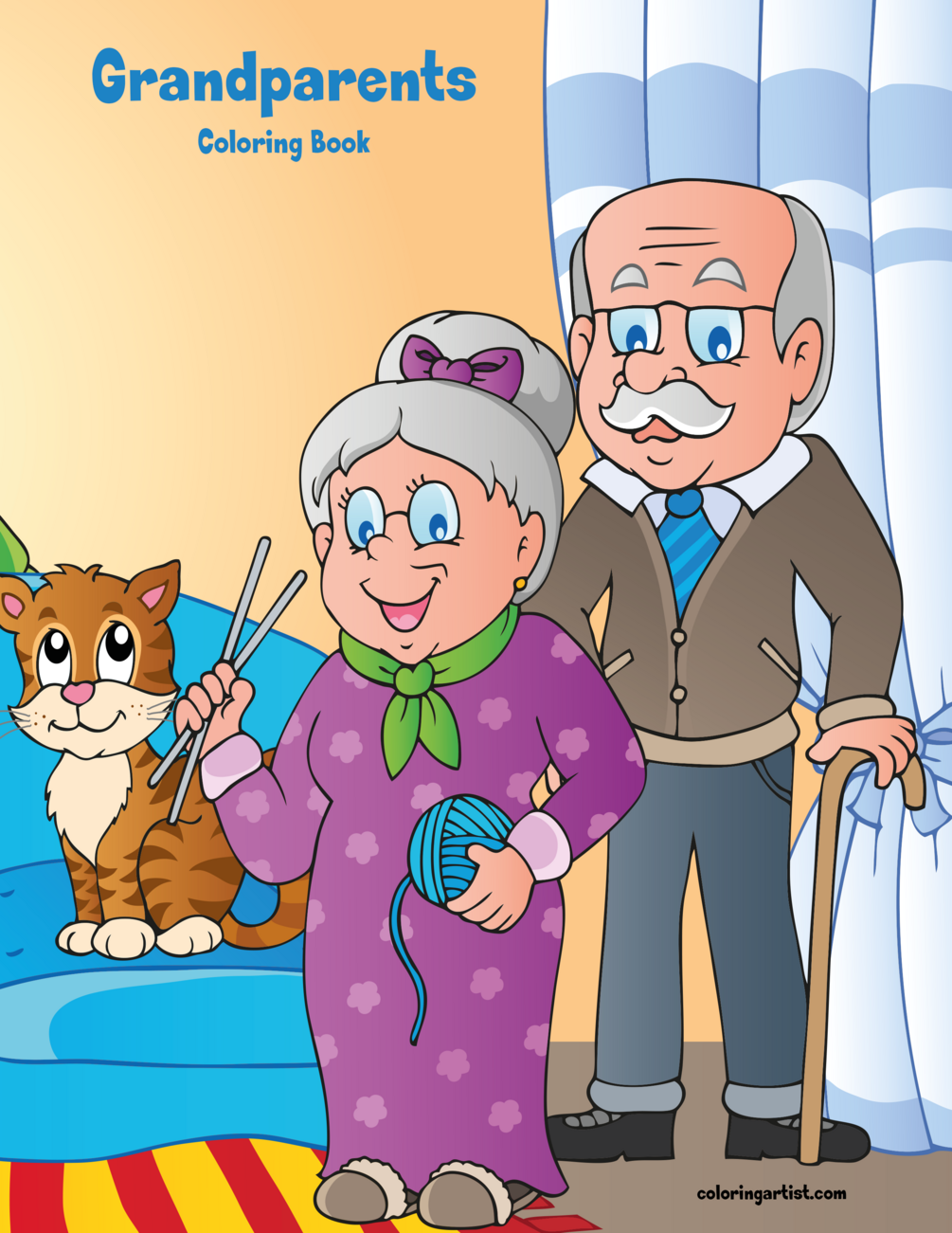 Grandparents Coloring Book