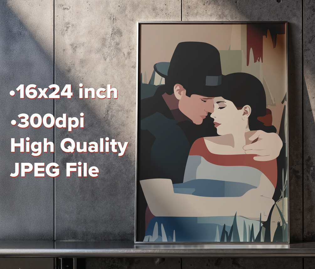 Romantic Cinematic Illustration Digital Art