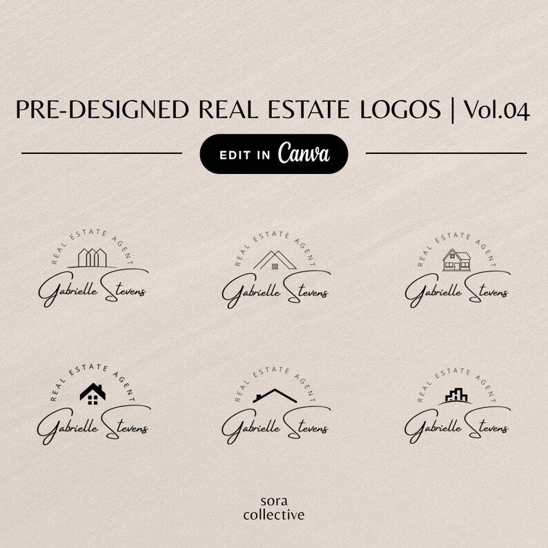 Realtor Logos, Pre-made Real Estate Logos, Realtor Branding, Real ...