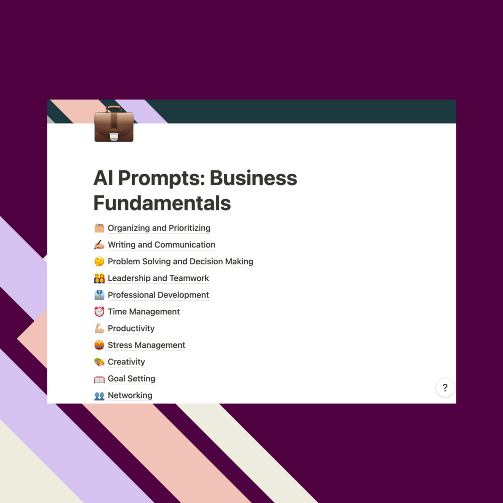 AI Prompts: Business Fundamentals