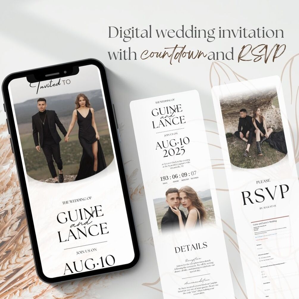 Canva Website Invitation Template (Elegant White Web Invitation ...