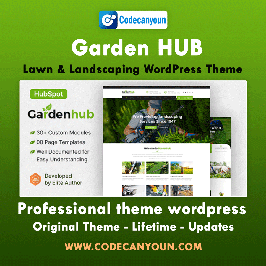 Garden HUB - Lawn & Landscaping WordPress Theme