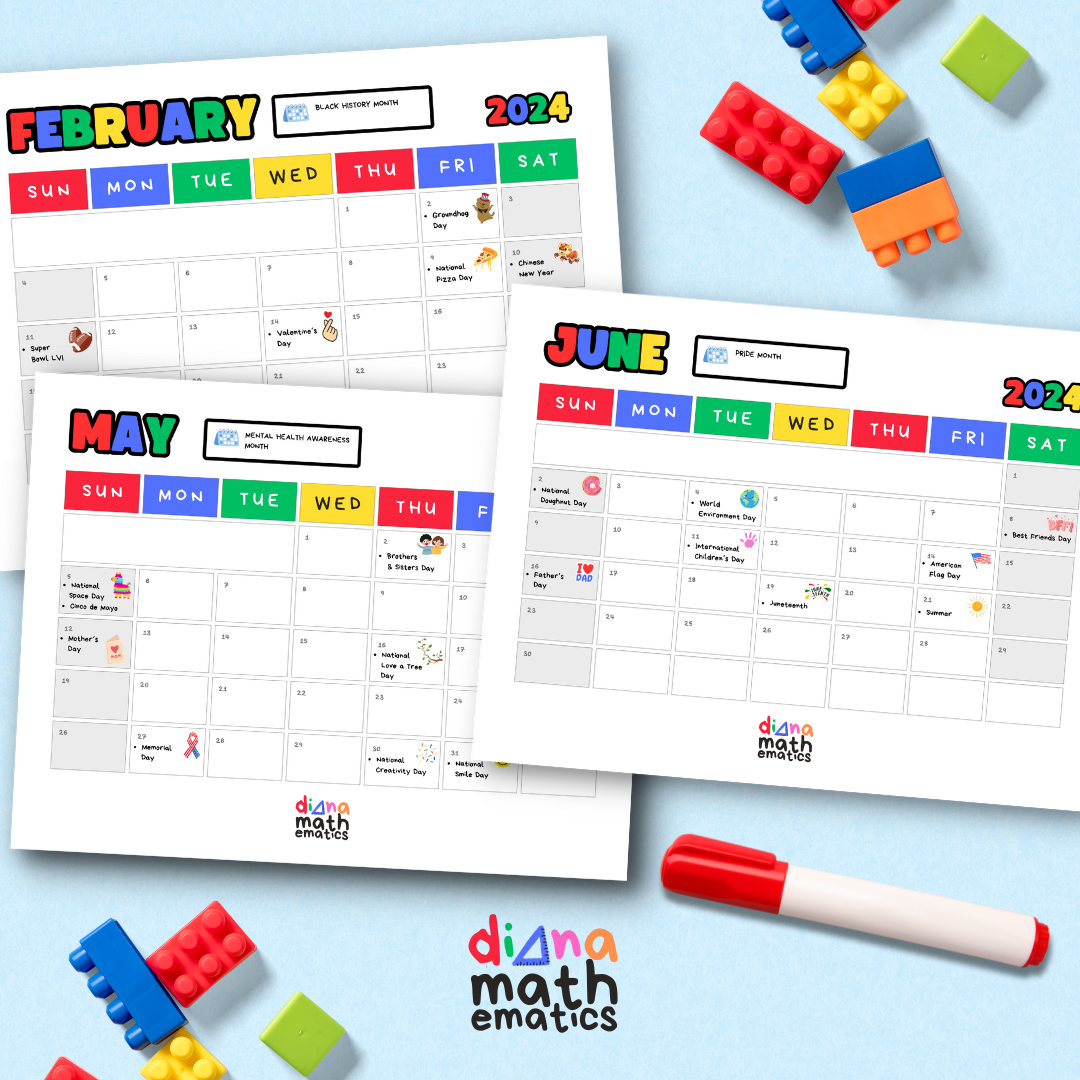Yearly Classroom Theme Calendar - 2024
