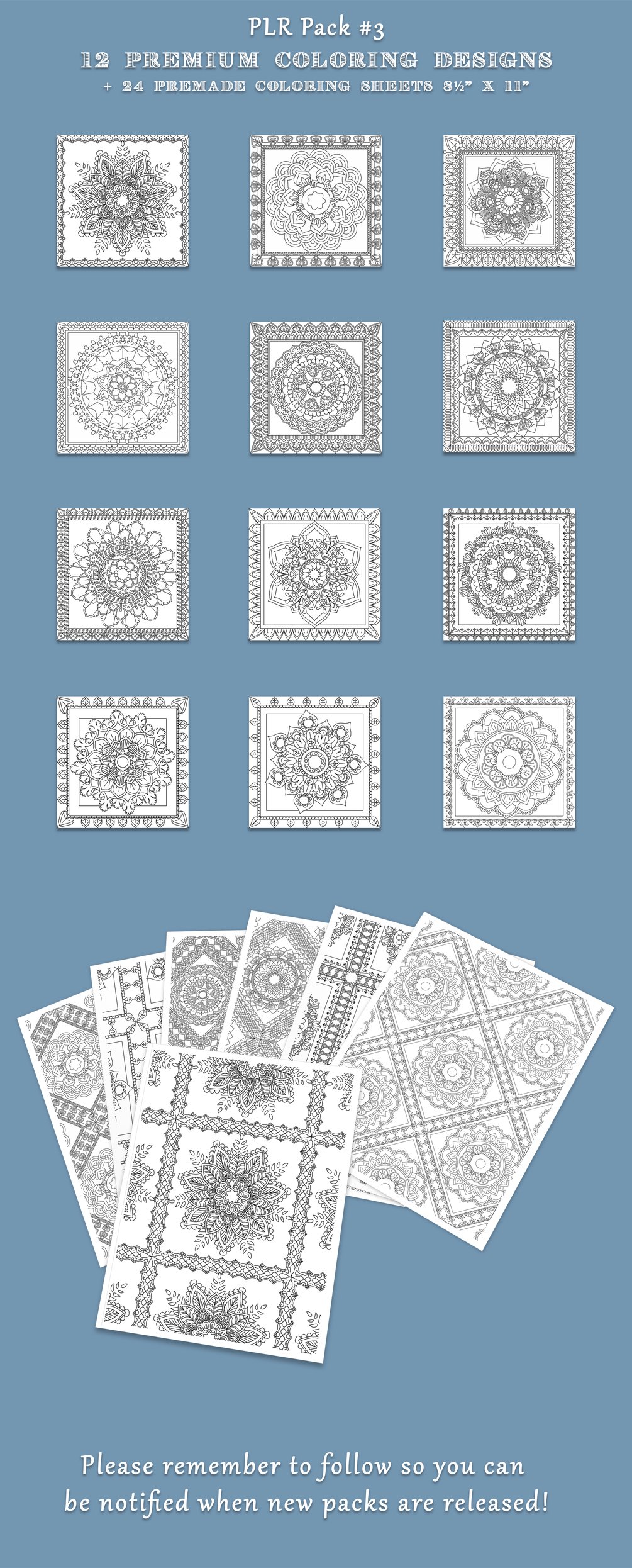 Deluxe Coloring Pack #3 with Commercial Use