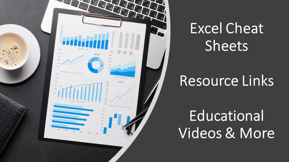 Microsoft Excel Cheat Sheet/Resource Links 2021