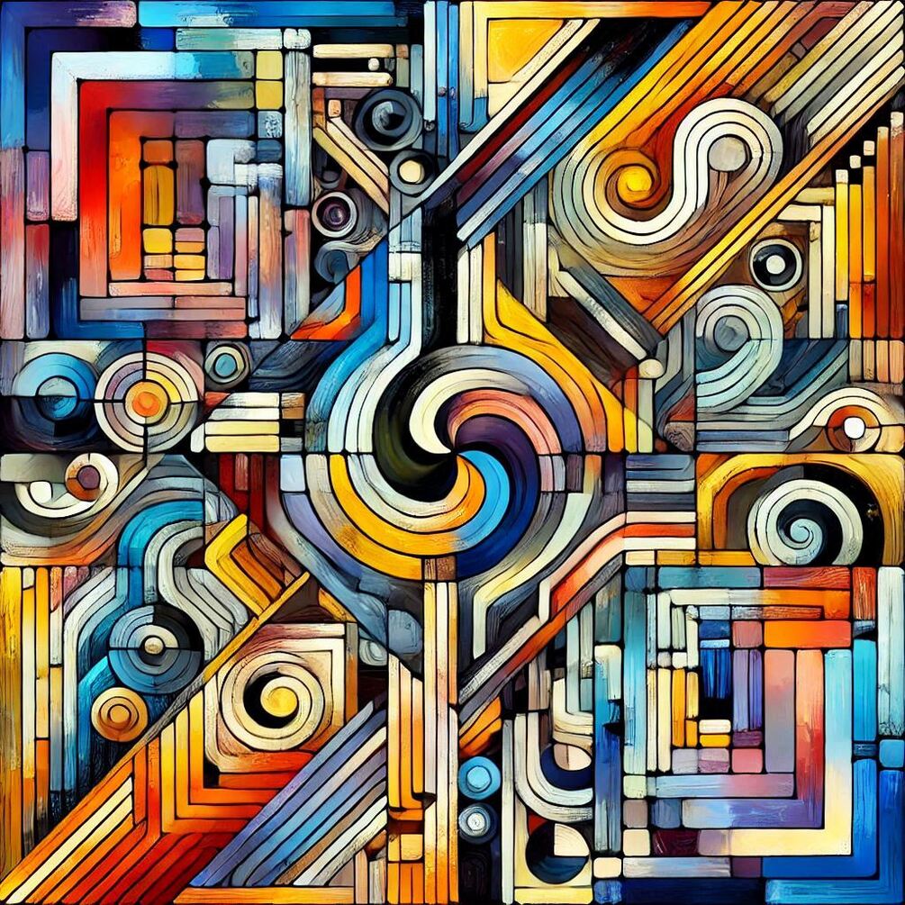 Symmetry in Motion: A Bold Exploration of Abstract Geometry