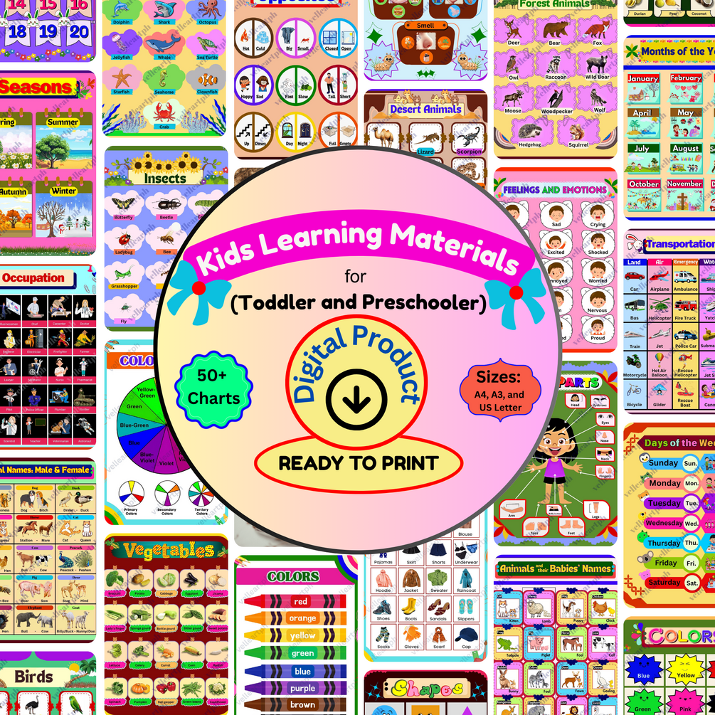 Kids Printable Learning Charts