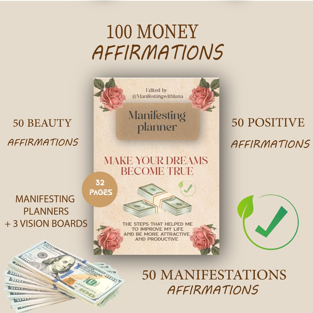 Manifesting Planner: Make your dreams become true