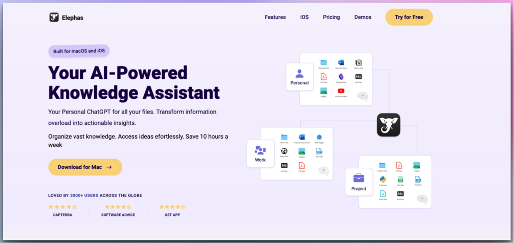 Elephas - Your AI-Powered Knowledge Assistant
