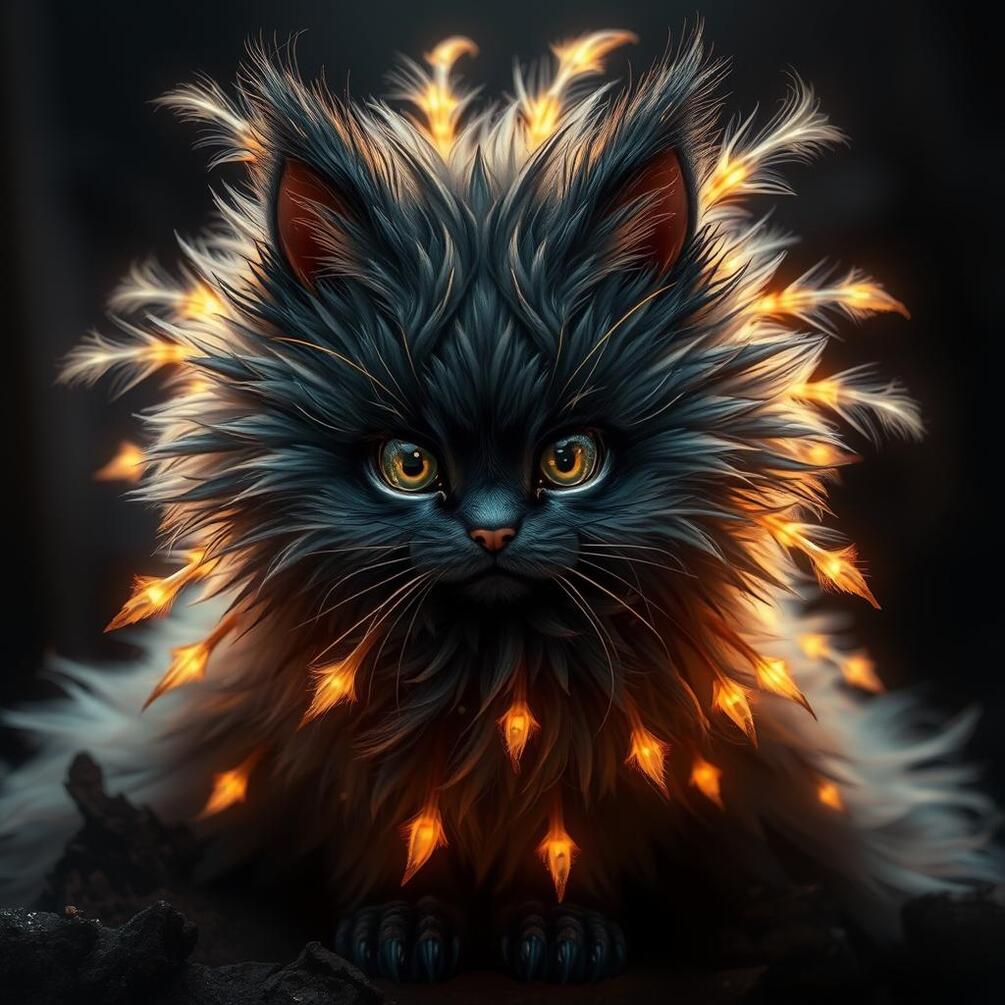 Meow choxitseDhci, a creature from the mystical world of Ferals