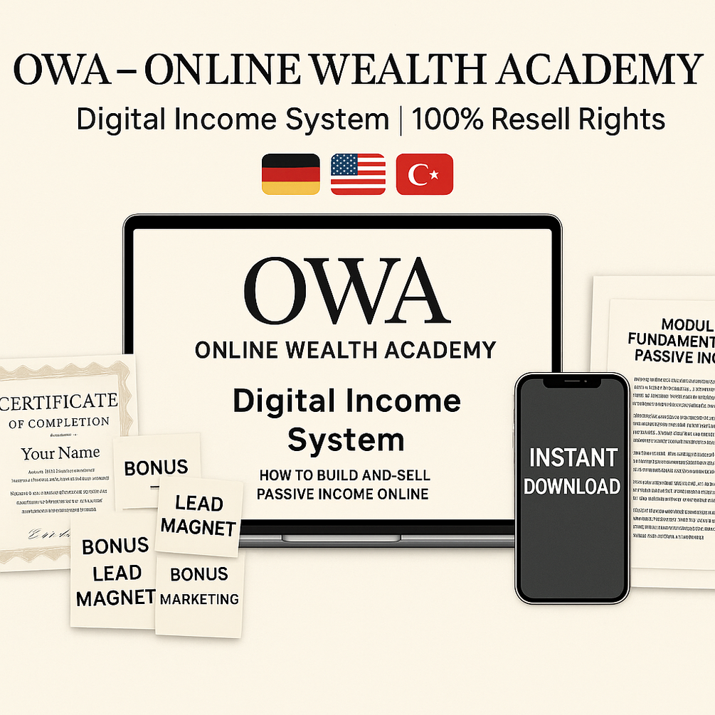 OWA – Build a $10K/Day Digital Business (3-Language Resell System)
