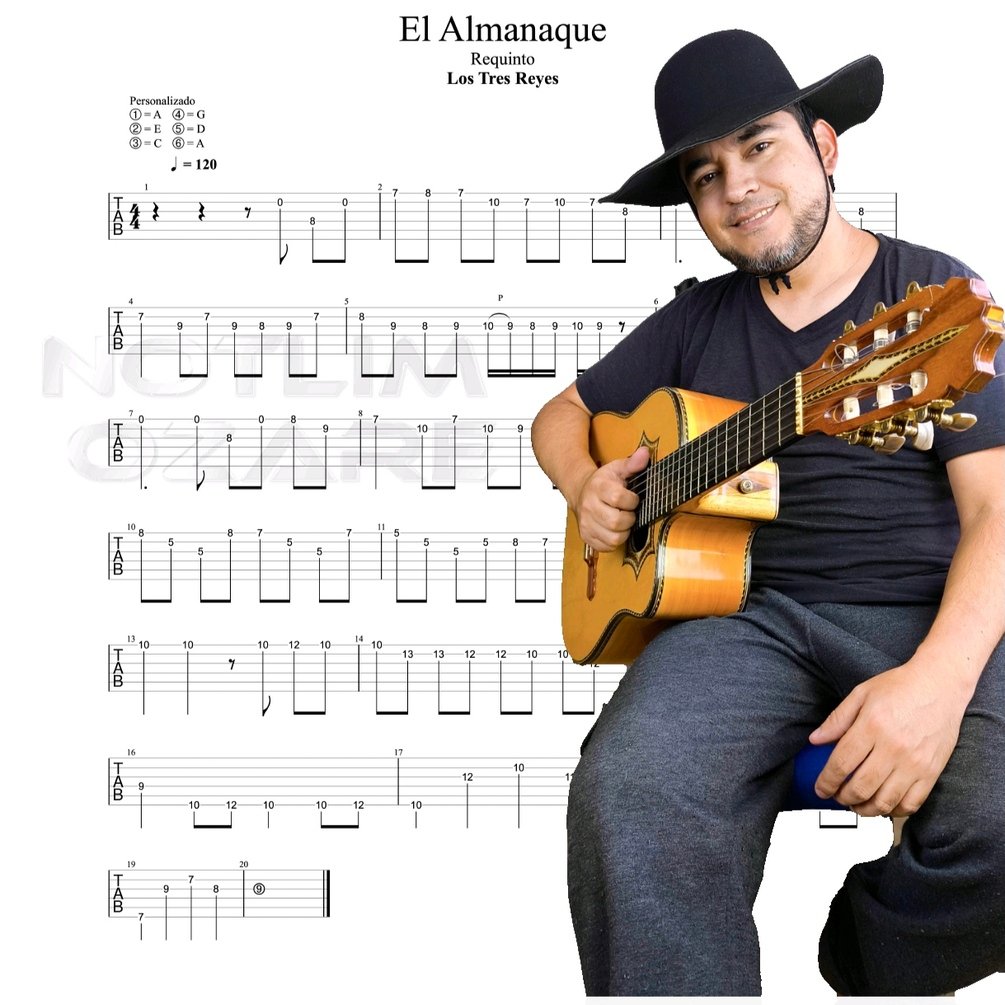 Tablatura EL ALMANAQUE requinto y guitarra