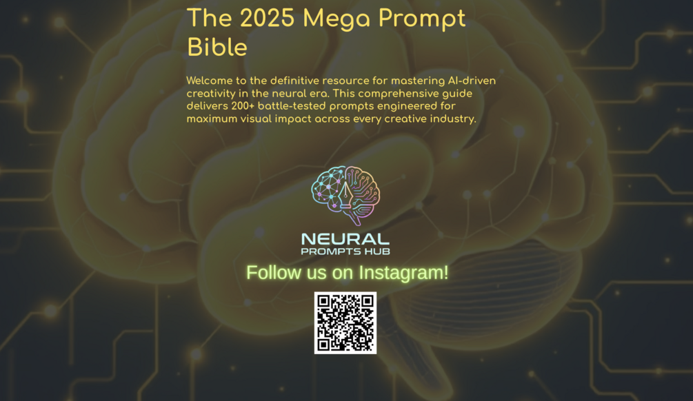 The 2025 Mega Prompt Bible by NeuralPromptsHub