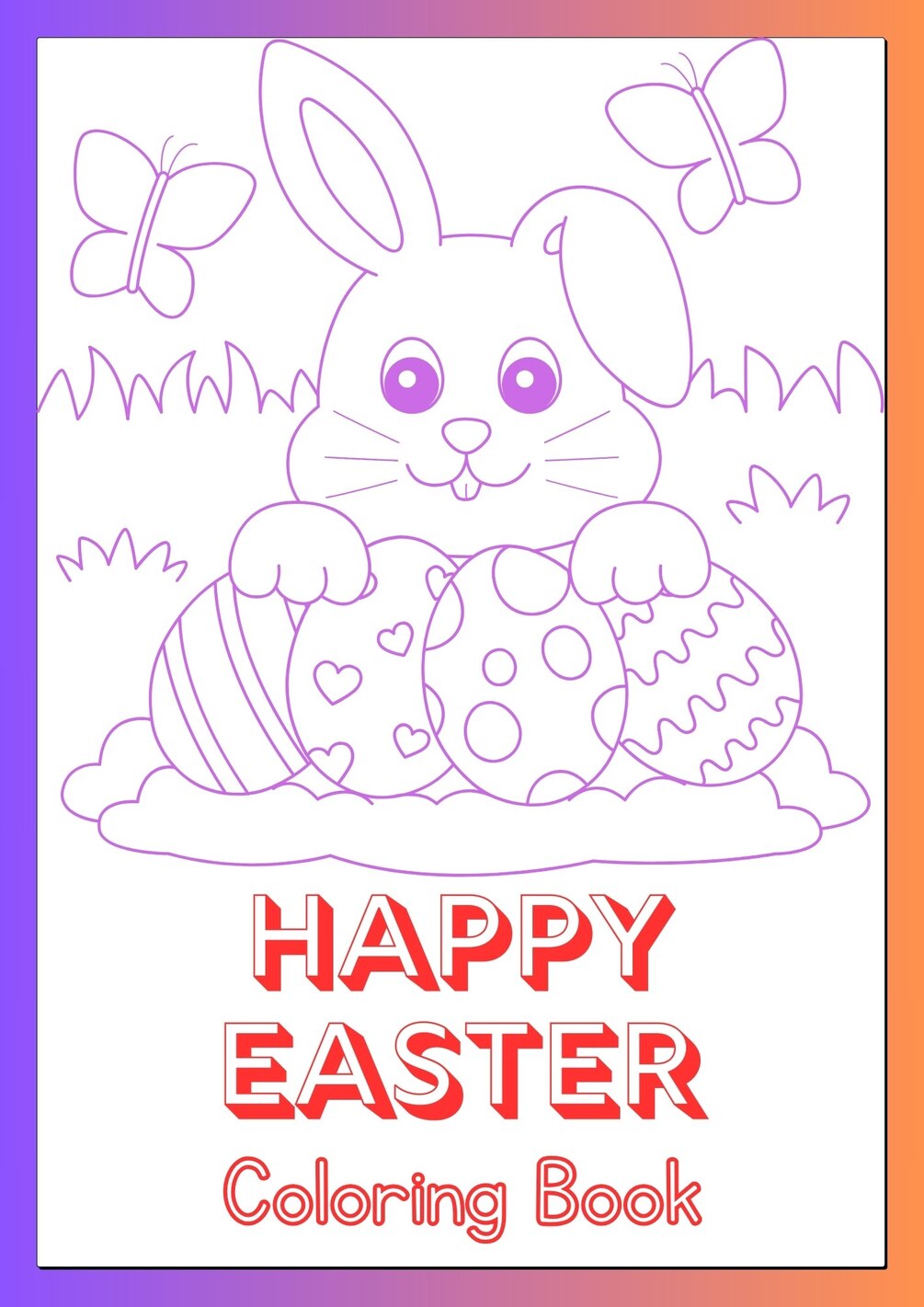 Happy Easter Coloring Book-E-BOOK