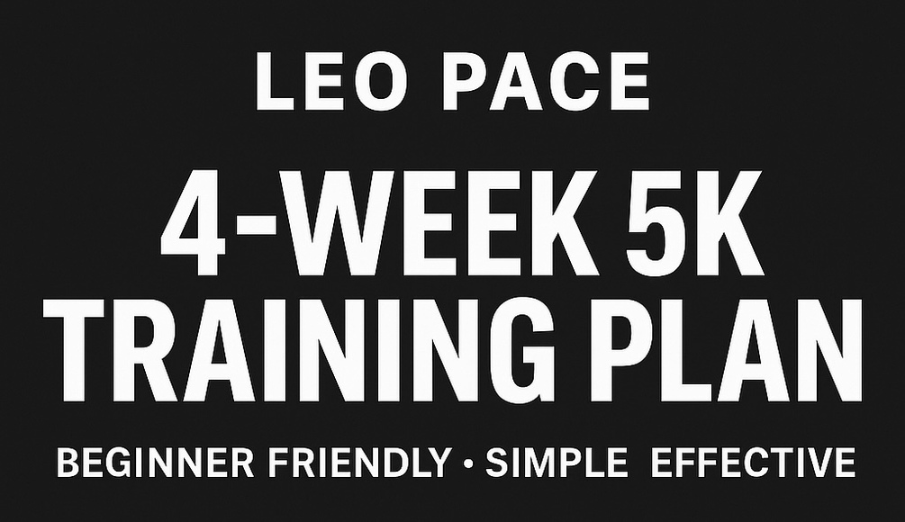 4-Week 5K Training Plan For Beginner → Intermediate