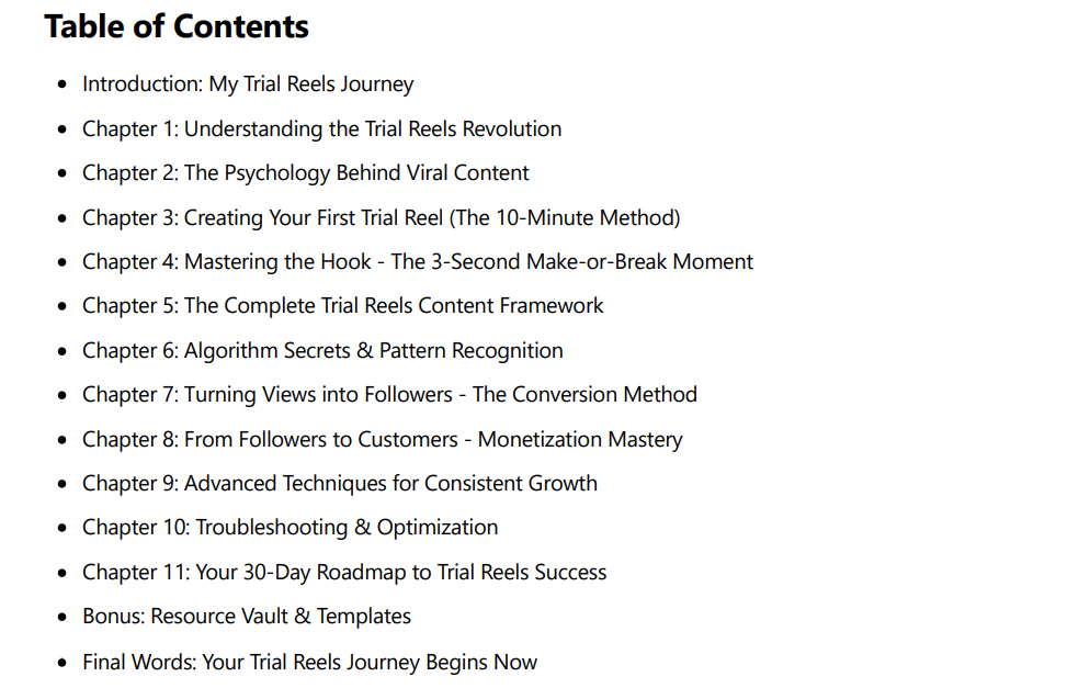 TRIAL REELS MASTERY GUIDE