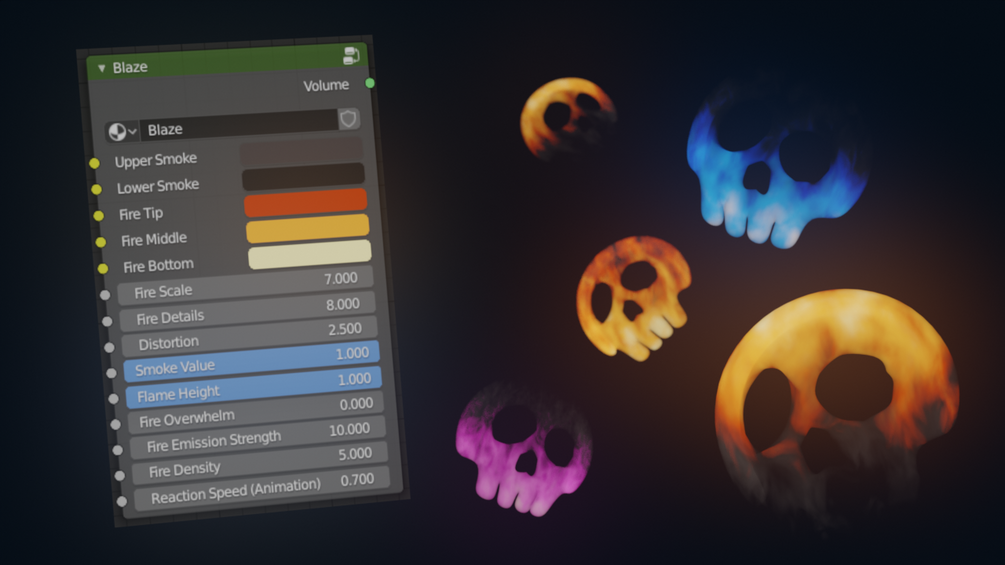 Blaze - Procedural Fire Material for Blender