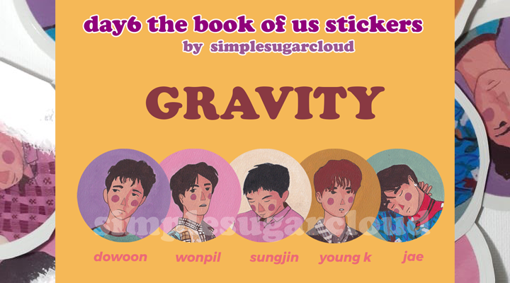 Day6 The Book of Us: Gravity Fan Stickers