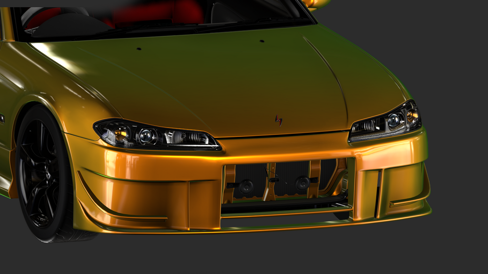 Nissan Silvia S15 Matchless Crowd Racing Front/Rear Bumpers (FOR GT7 ...