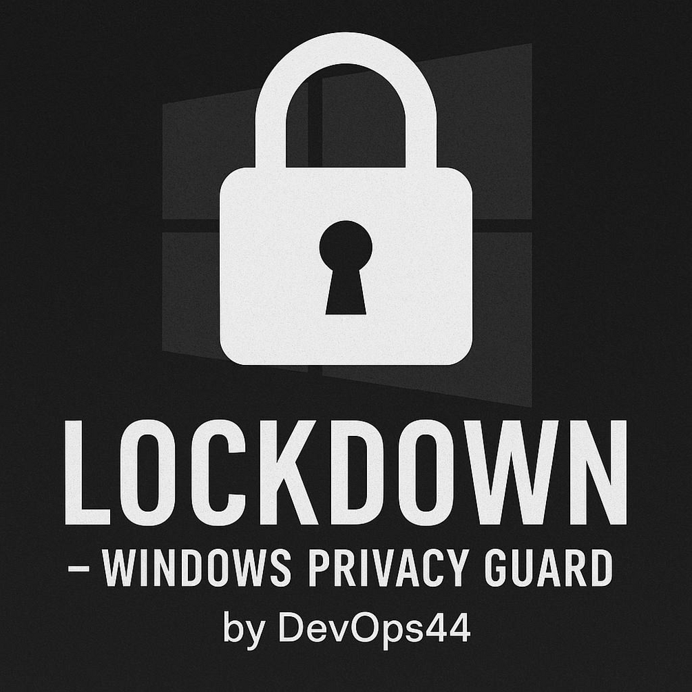 🔒 Lockdown – Windows Privacy Guard by DevOps44