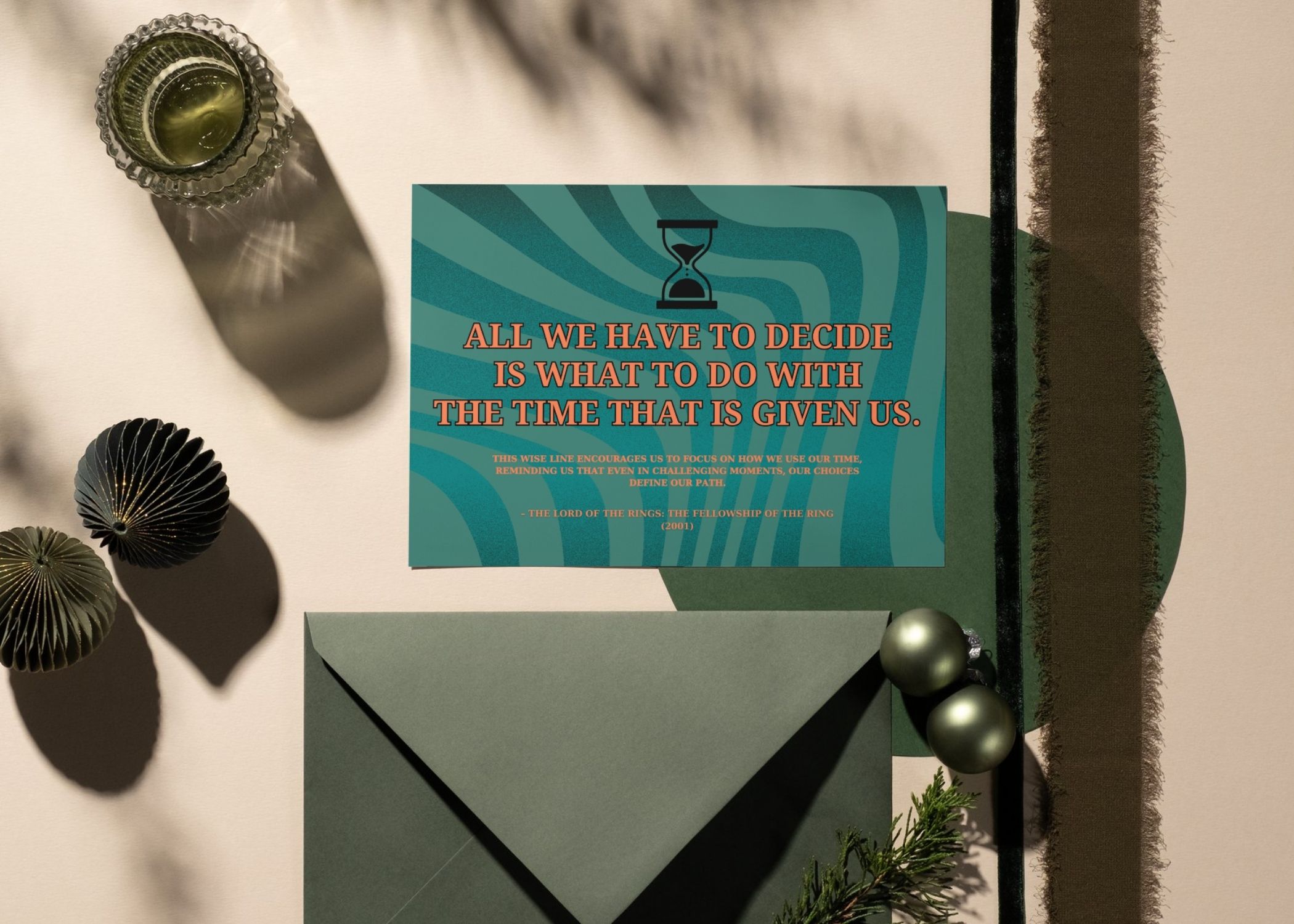 All We Have to Decide Is What to Do with the Time Given Us’ - Printable ...