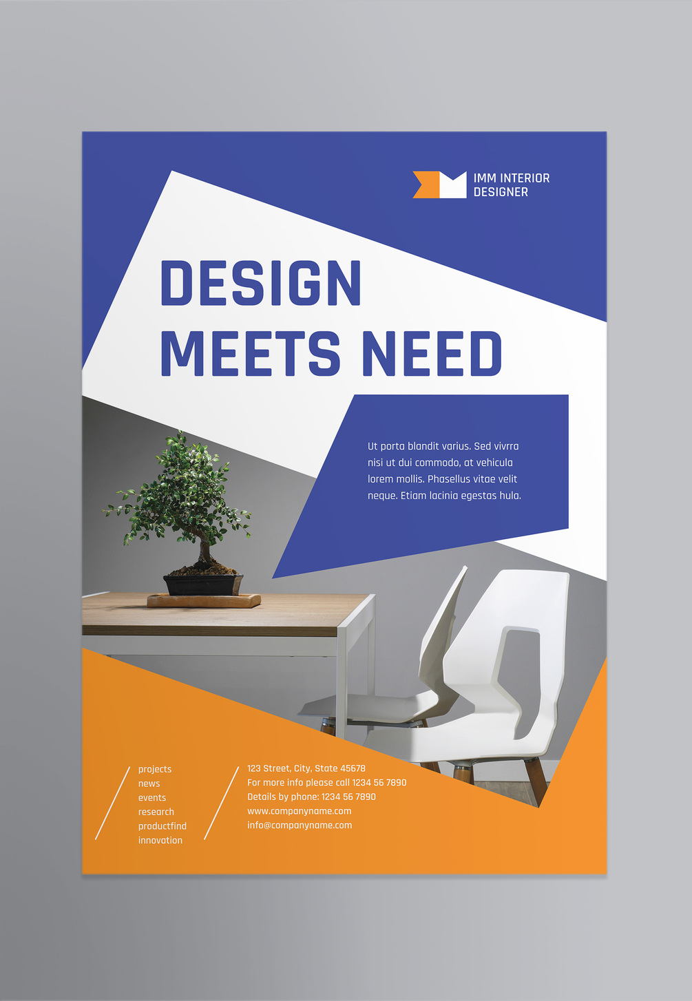 Interior Designer Poster Template