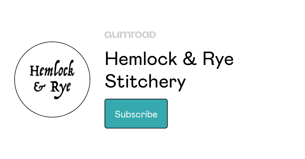 Hemlock & Rye Stitchery