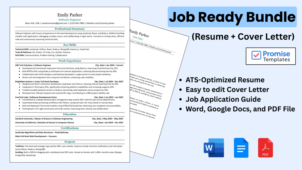 Job Ready Bundle (Resume + Cover Letter)