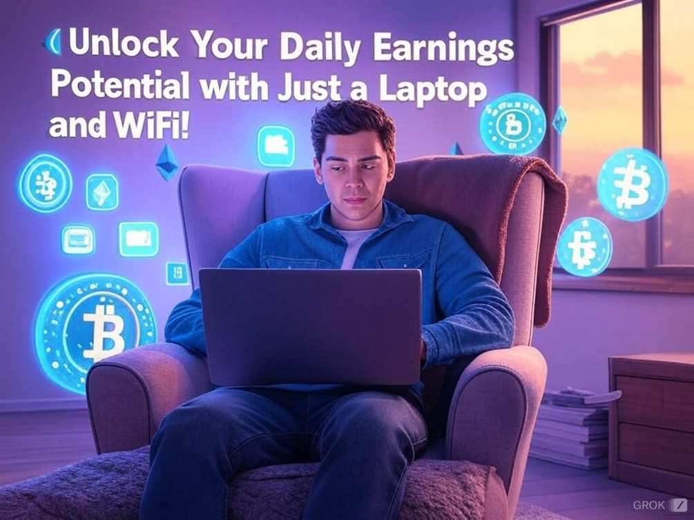 Unlock Your Daily Earnings Potential with Just a Laptop and WiFi!
