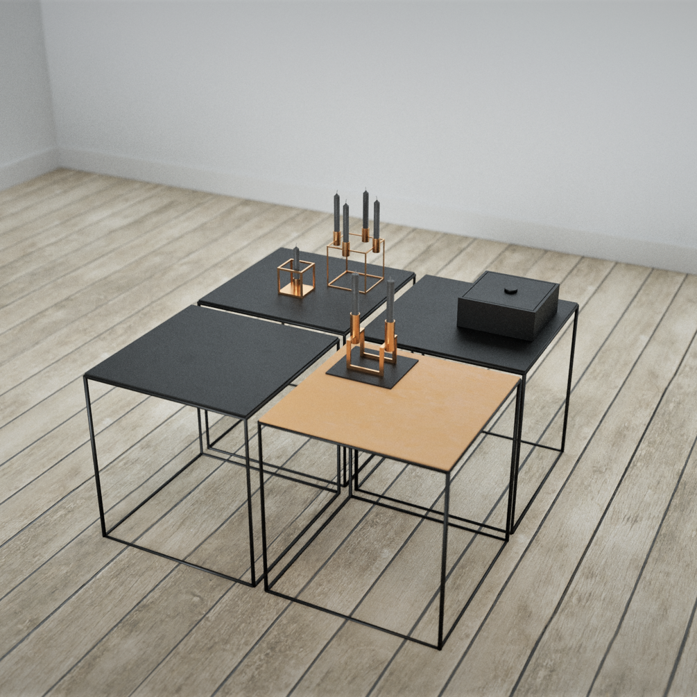 Decorated Coffee Table 3D-Model