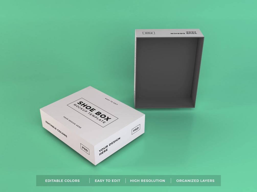 Shoe Box Mockup Vol 4