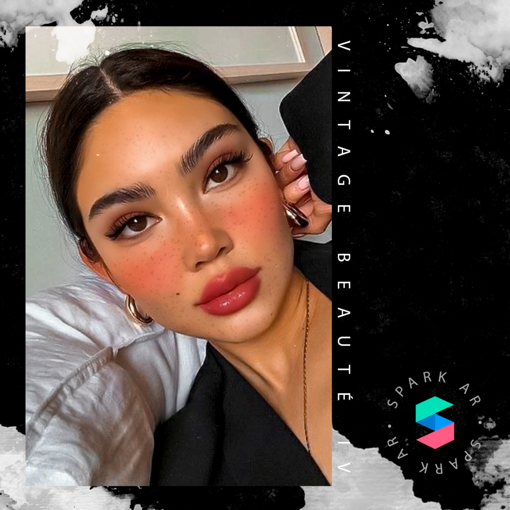 Spark AR - beauty filter, makeup, freckles, lut, dust + face deformation