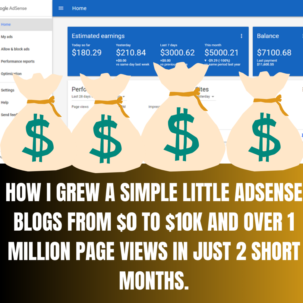 How I Went From $0 to $10k Building Google Adsense Blogs in Just 2 ...