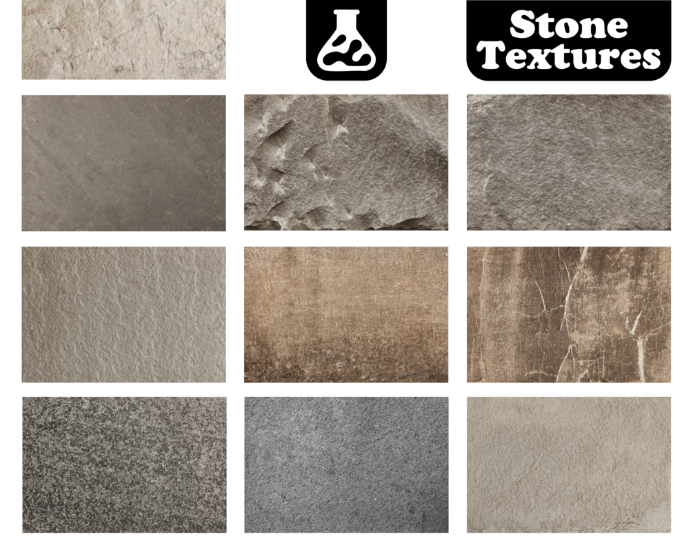 Stone Textures Pack: 20 High-Res Rock Backgrounds (6000x4000px JPGs)