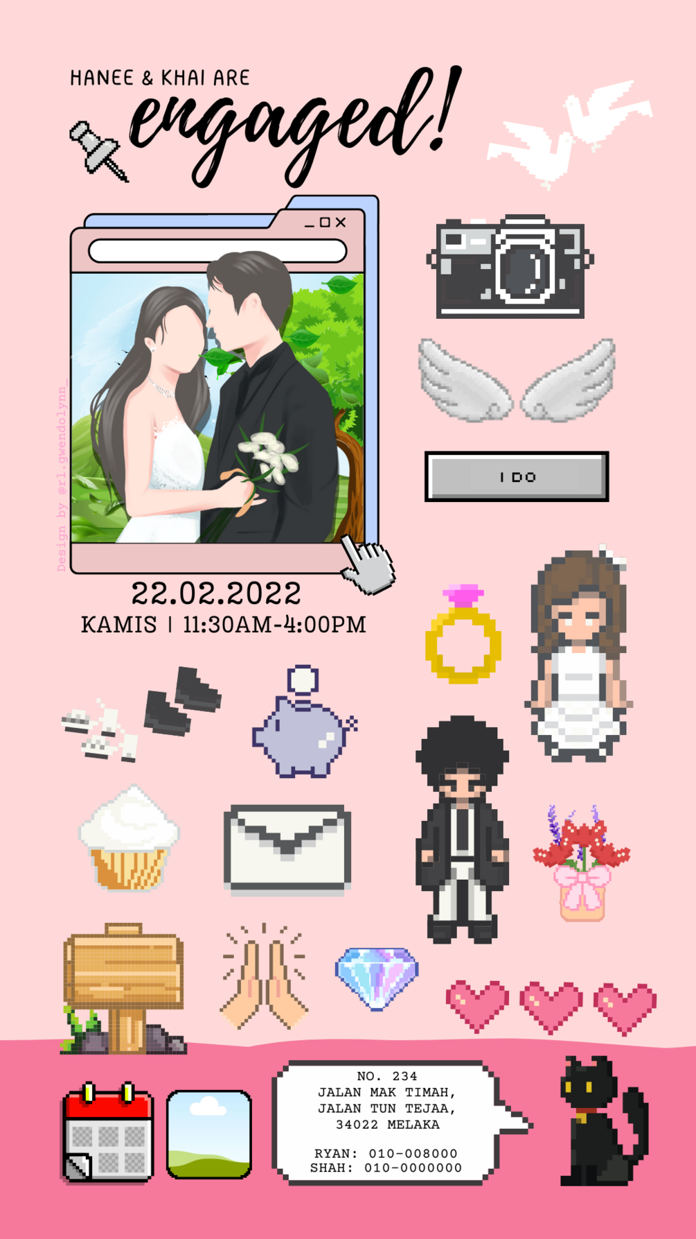 Simple Pixel Theme 2.0 (Wedding Card)