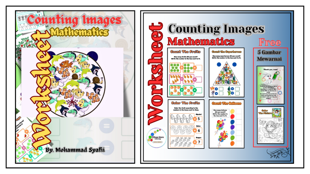 Worksheet Mathematics: Counting Images.