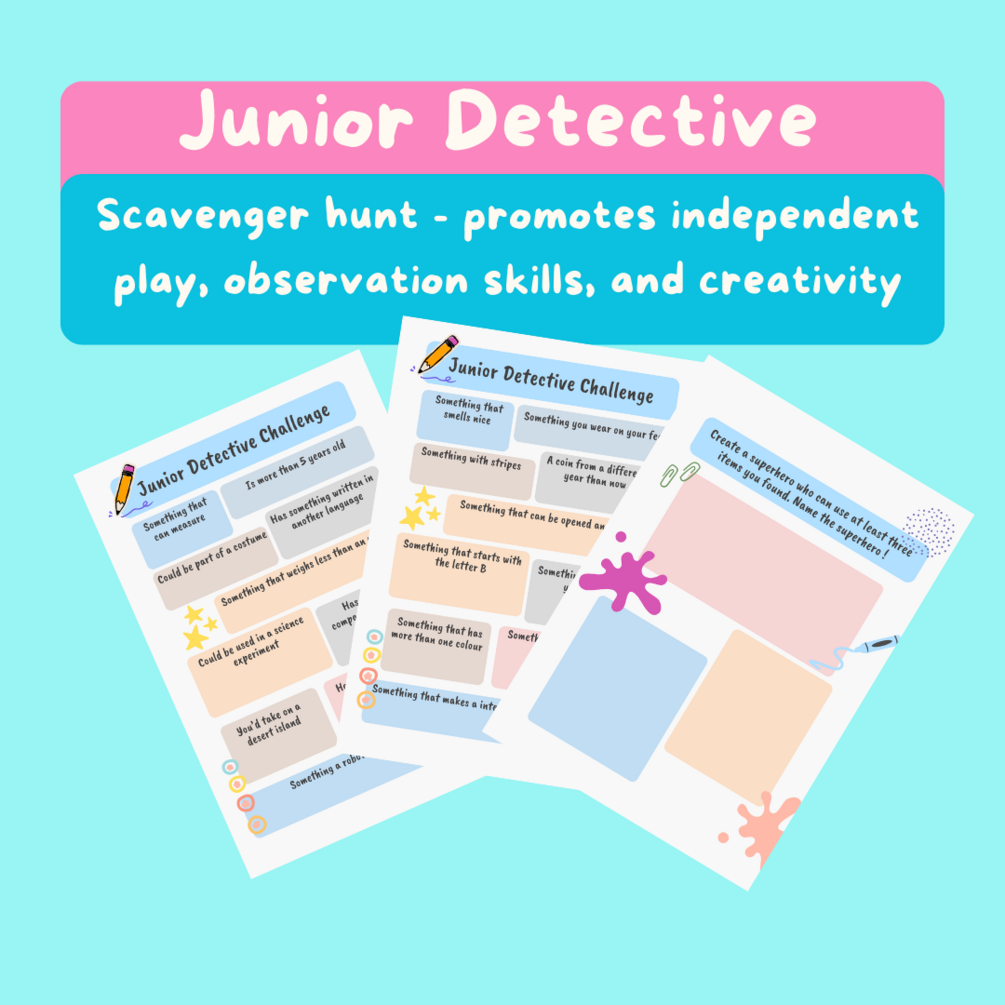 Scavenger hunt template: Age 5 - 10