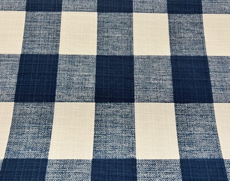 Anderson Zaffre Blue Plaid Indoor Outdoor Fabric