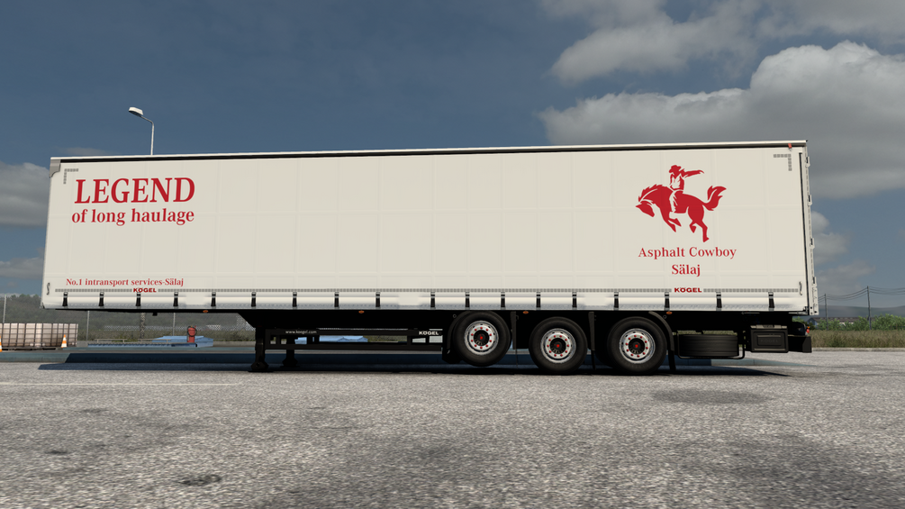 Asphalt Cowboy ( RO) skin for Kogel cargo. ETS2
